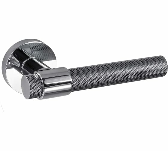 Ручка дверная "Асти" хром блестящий для межкомнатных дверей в современном стиле