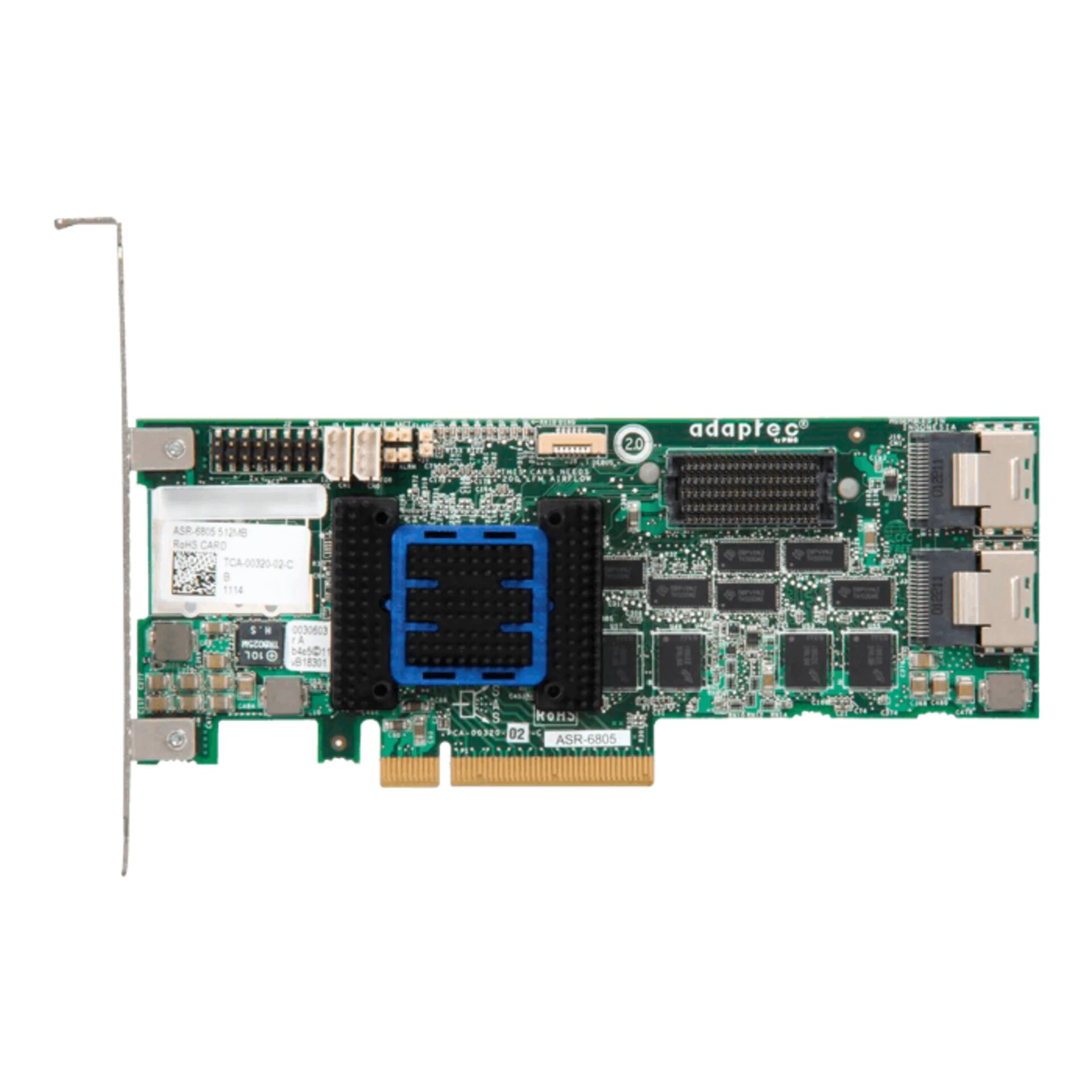 Контроллер Adaptec ASR-6805T SGL 512MB 6G PCI-E х8 512 Мб ECC DDR2