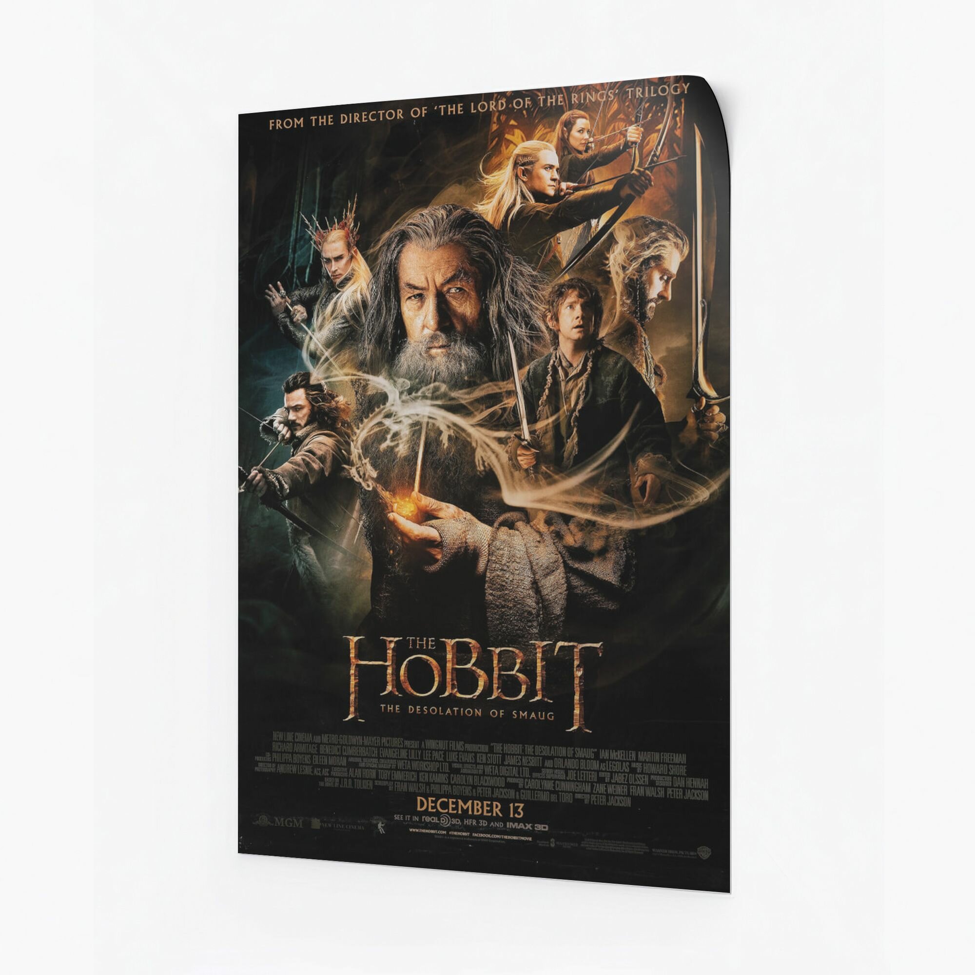 Постер (плакат) Poster4me для интерьера на фотобумаге Хоббит: Пустошь Смауга 40x60 см.