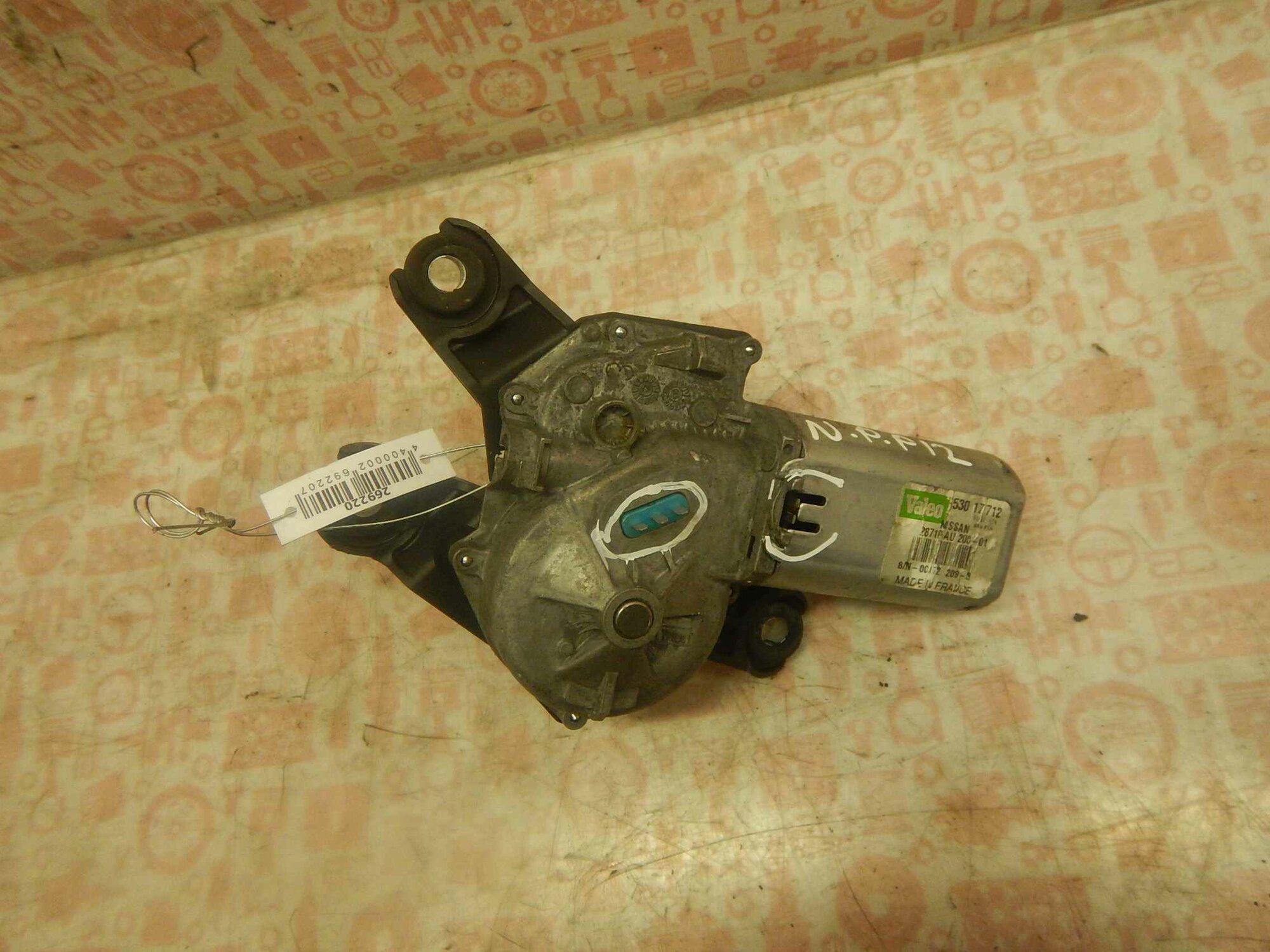 Моторчик стеклоочистителя задний Nissan Primera P12 28710AU20A арт. 269220