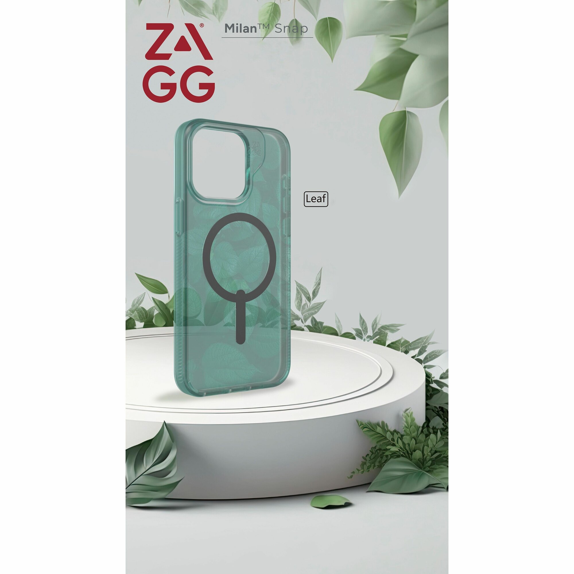 Чехол ZAGG Milan Snap для iPhone 15 6.1" - Leaf