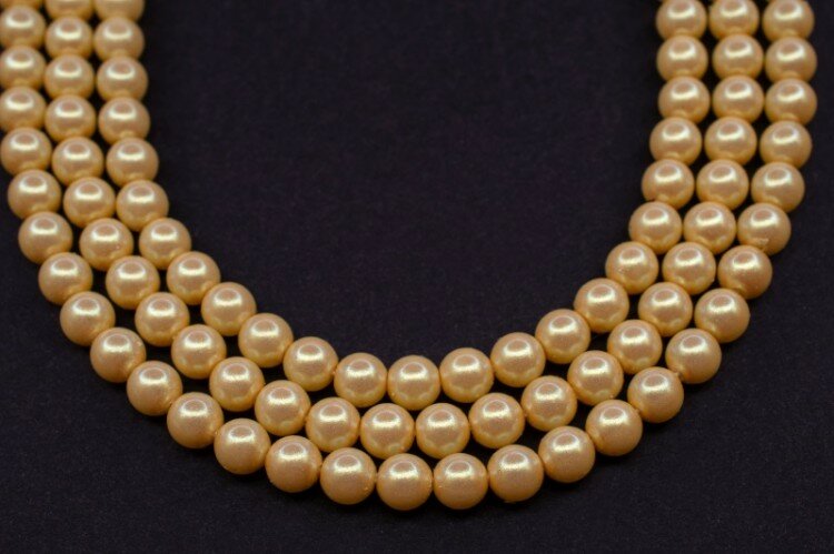 Жемчуг Preciosa Maxima, цвет pearlescent yellow, 4мм, 704-151, 10шт