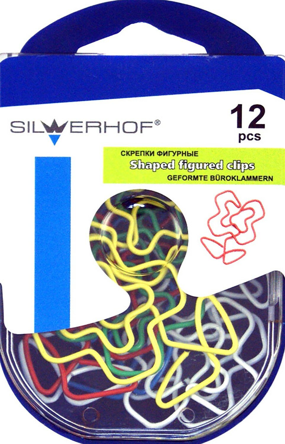 Скрепки фигурные "Розочка" 12 штук (493006)