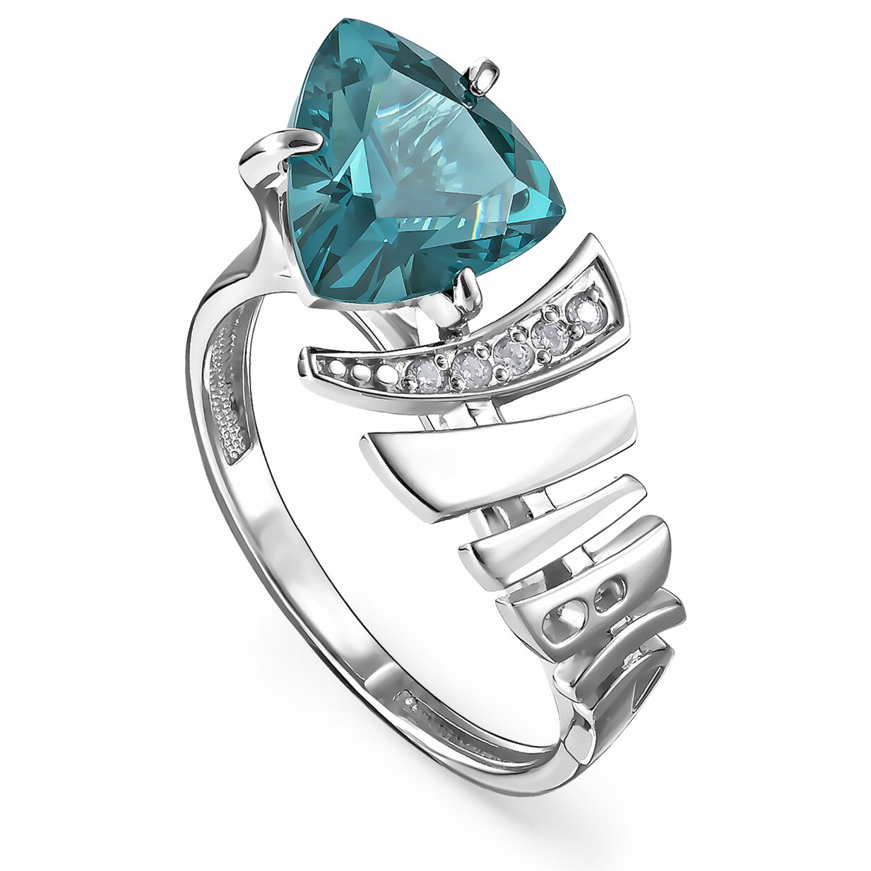 Кольцо тонкое, серебро, 925 проба, ситалл