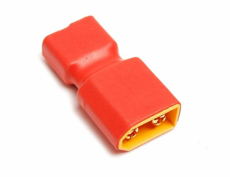 Адаптер-переходник Amass XT60-M "папа" на T-Plug-F "мама" AM-ADP019