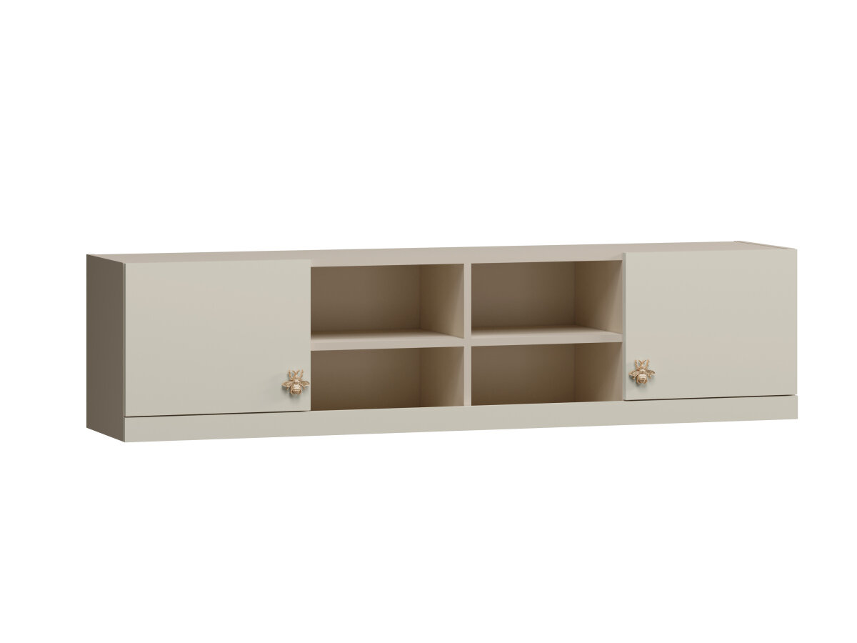 Антресоль Скарабей-4 Кашемир для книг для одежды двухдверный 150*36.8*31.6