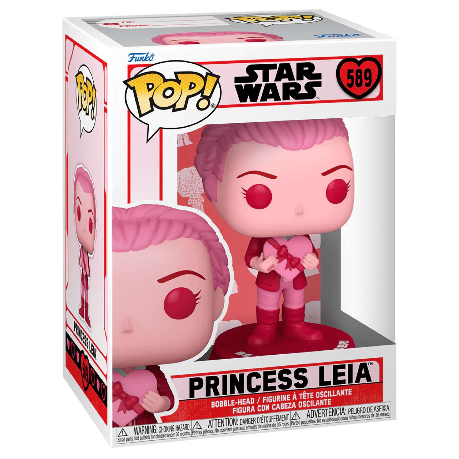 Фигурка Funko POP! Star Wars: Princess LEIA (Valentine's edition), 67613, 11 см