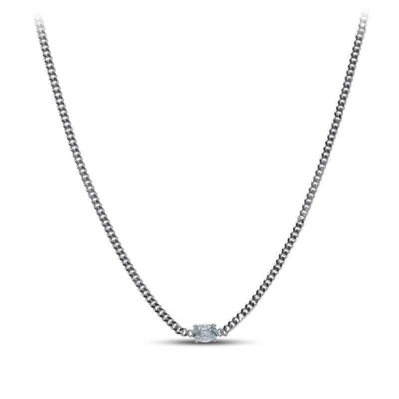 Колье, серебро, 925 проба, фианит