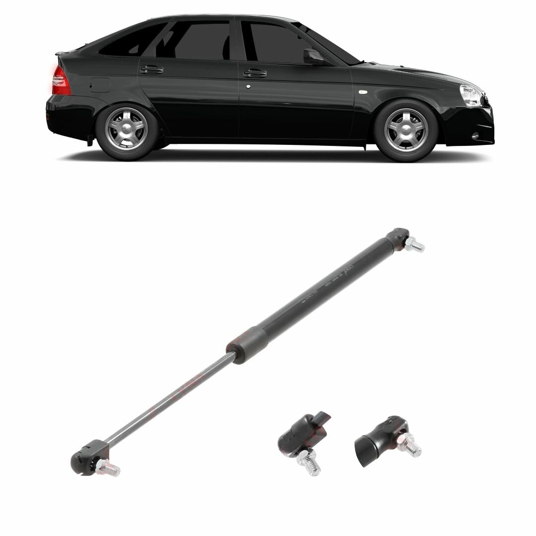 Амортизатор-газовый упор крышки багажника Lada Priora хэтчбек 2008-2015. Газлифт багажника Лада Приора Хэтчбек