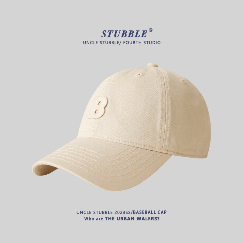 Мужская и женская универсальная широкополая шляпа в корейском стиле, открывающая лицо, из чистого хлопка с мягким верхом и солнцезащитным козырьком