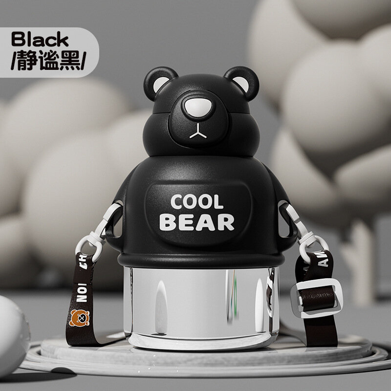 316 Нержавеющая сталь Высококачественная детская бутылка с ремешком Термос Милая модная большая бутылка для воды Детская бутылка