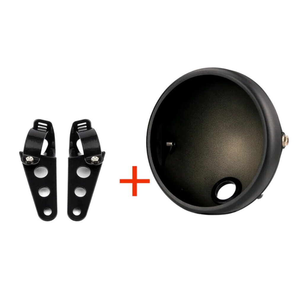 Универсальная мотоциклетная 7,5-дюймовая светодиодная фара для Harley Honda Yamaha Suzuki Custom Refit 7 "мотоциклетная фара Cafe Racer only housing