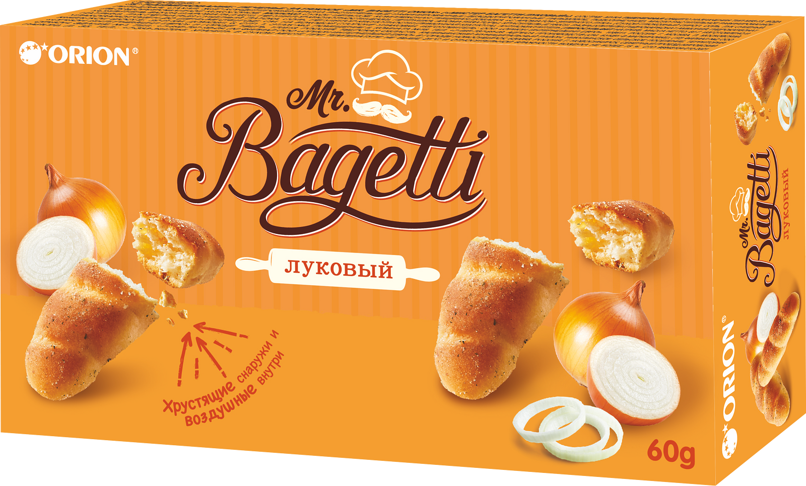 Печенье ORION Mr.Bagetti Луковое затяжное 60г