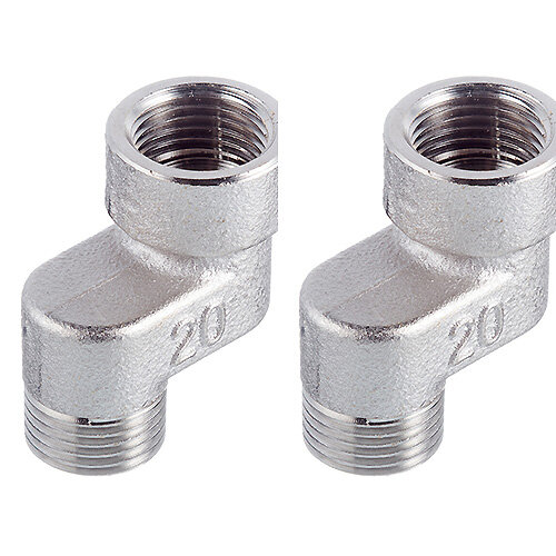 Эксцентрик 1/2 ВР(г) х 1/2 НР(ш) х 20 мм латунный (2 шт.)