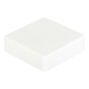 Коробка распределительная (GE41218-01) для кабель-каналов 100х100х29 мм 2 ввода белая IP40 с крышкой с саморезами