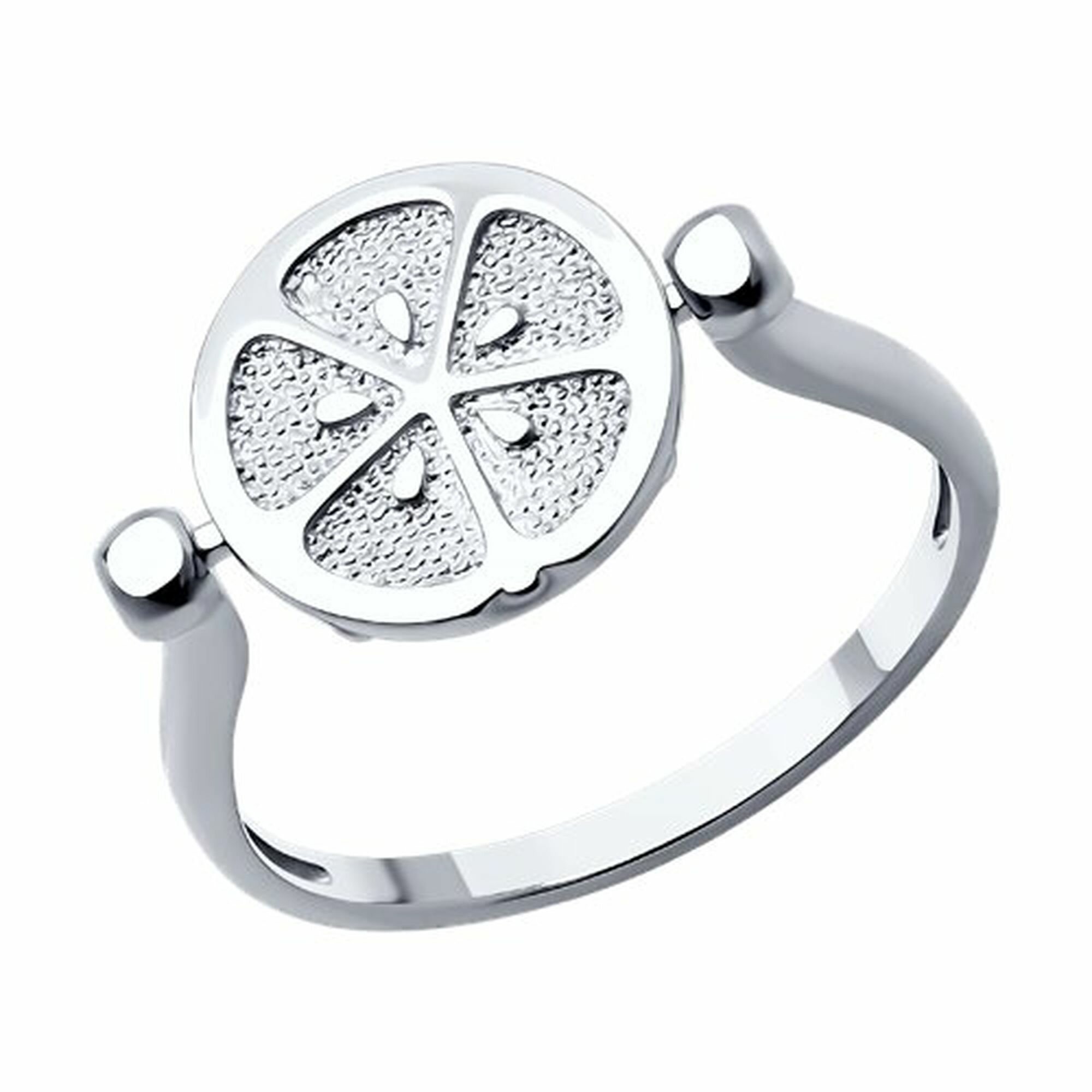 Кольцо, серебро, 925 проба, родирование