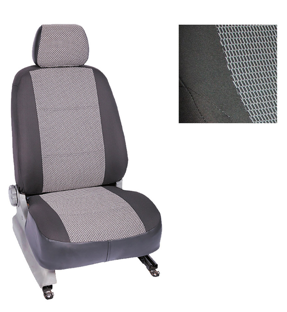 Чехлы из Жаккарда Seintex для Hyundai i40 2011-2015-н. в. (серые, 86791)