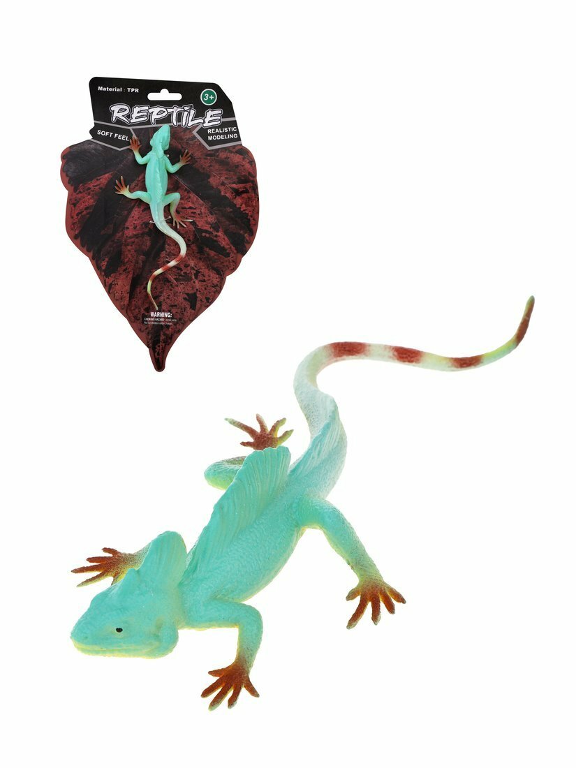 Ящерица, игрушка натуралистичная на картонном листе Наша Игрушка 5112-6