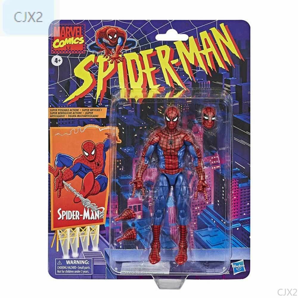 Marvel Legends серии Человек-паук 6-дюймовый симбиот Человек-паук фигурка игрушка, включает 4 аксессуары-CJX2