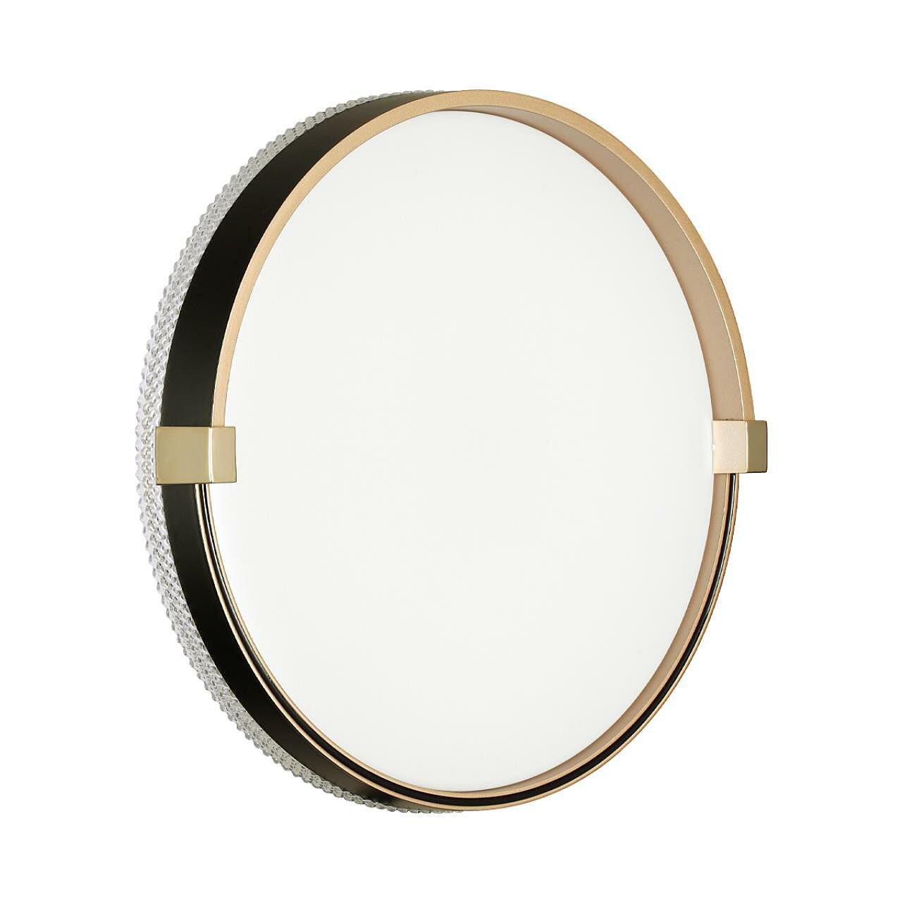 Настенно потолочный светильник Sonex Olidi Black 7647/CL, LED, 30Вт, кол-во ламп:1шт, Черный