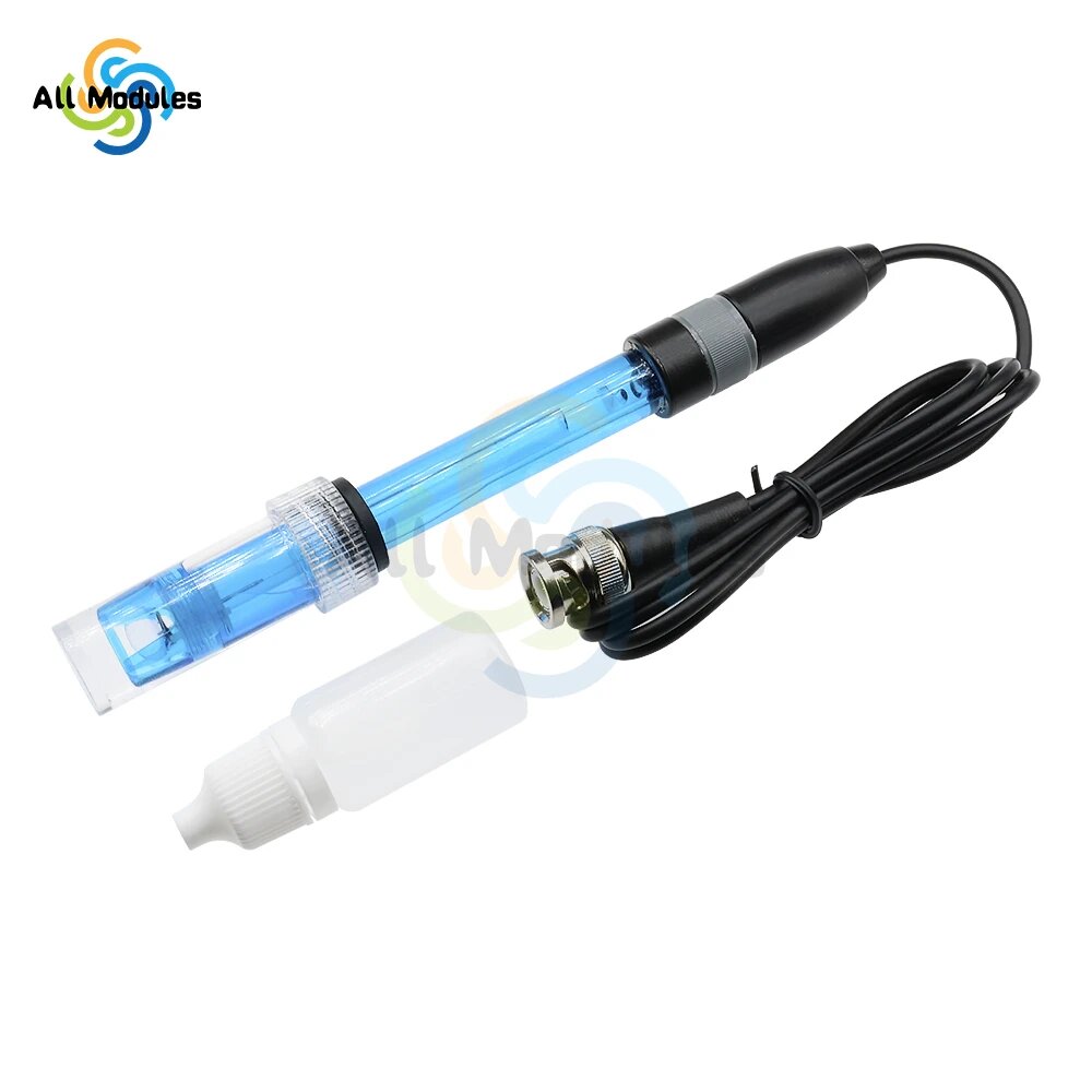 Регулятор значения PH жидкости 0-14, сенсорный модуль, контроль, измеритель, тестер + зонд BNC-электрода PH для Arduino