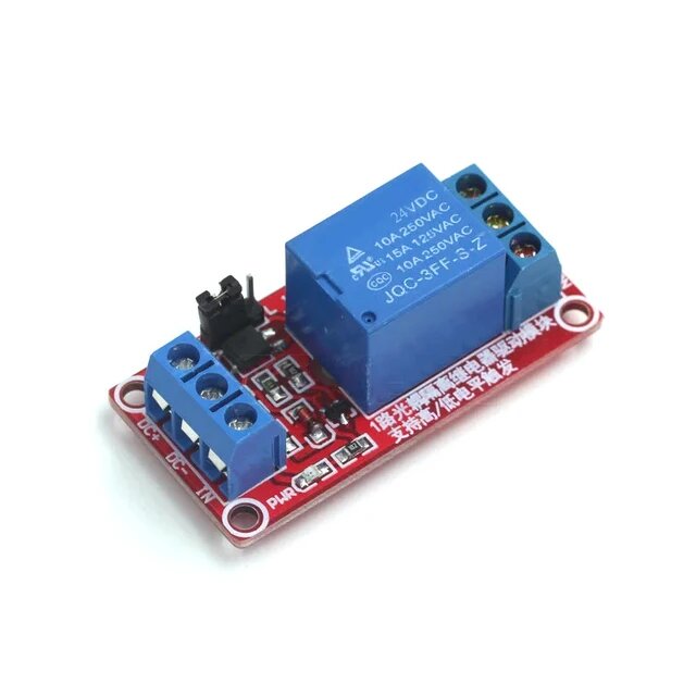 Релейный модуль 1 канал 24V Red