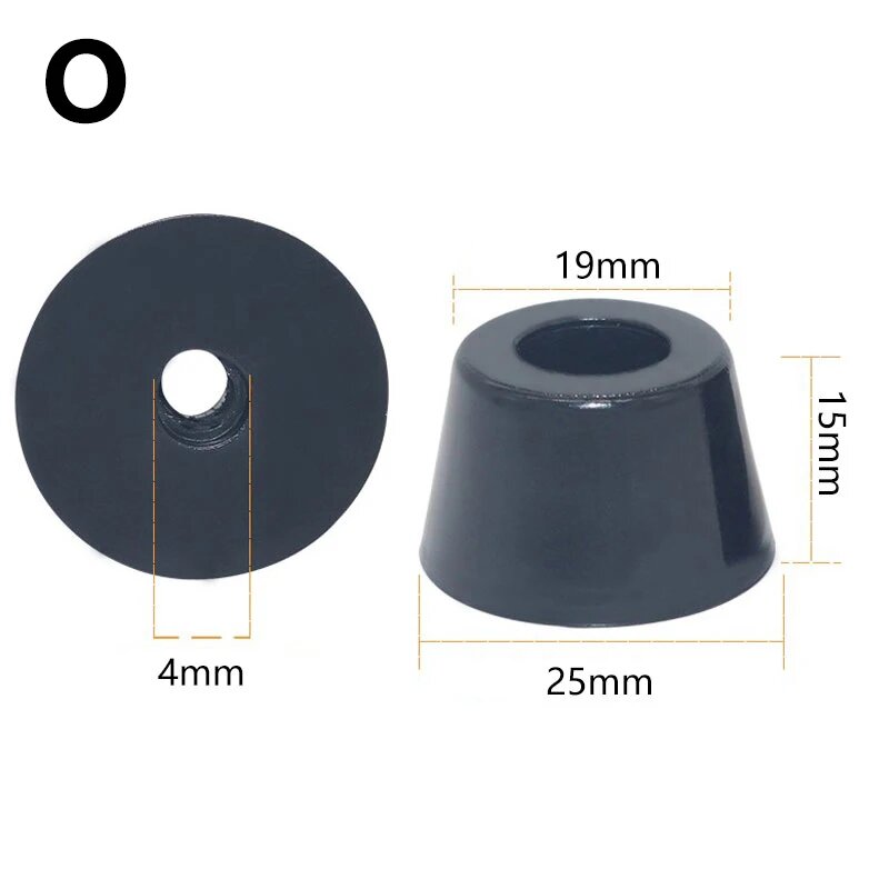 10 шт, черные резиновые ножки, защита для пола стула, нескользящие мебельные ножки, чехол для ножек стола, нижние подушечки для шкафа, ножки для мебели