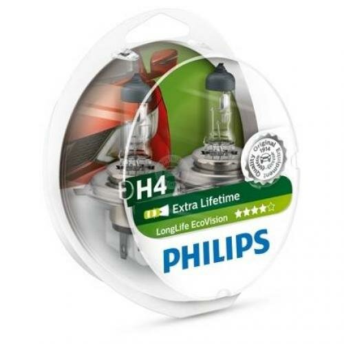 Лампа h4 12v 60/55w p43t-38 longlife ecovision комплект 2 Philips 12342LLECOS2 Abarth Grande Punto (199). Abarth Punto