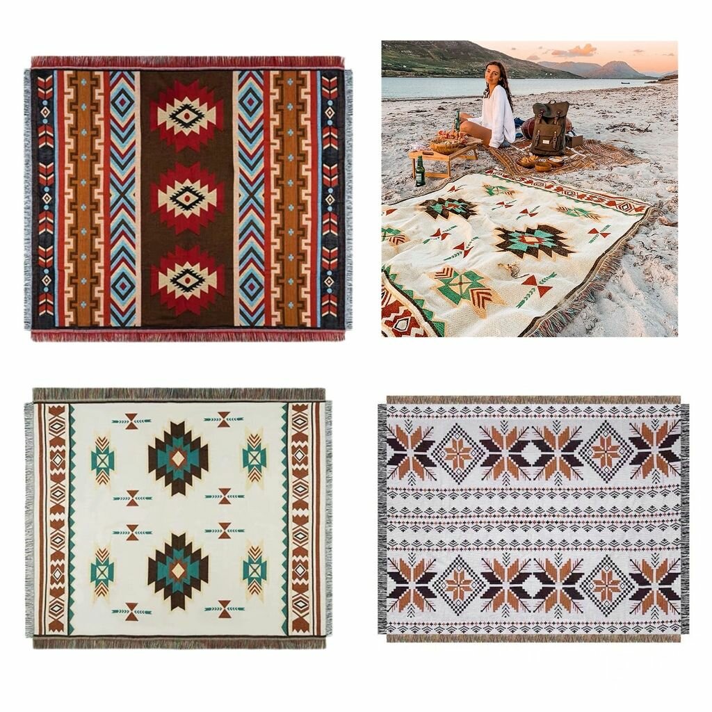 Ковер, Бохемский ковер - Кленовый лист - 130 на 180 см