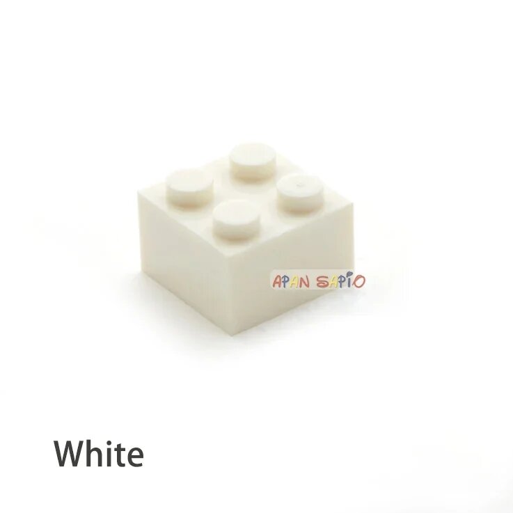 Белый кубик Lego APAN SAPIO, 60шт