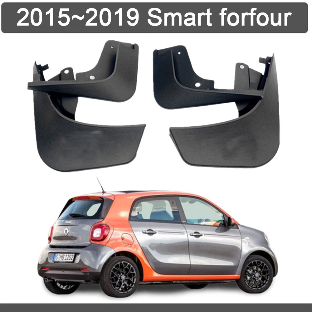 Брызговики для Smart Fortwo Forfour W453 453 2015 2016 2017 2018 2019, брызговики, брызговики, крылья, передние колеса, аксессуары smart forfour w453