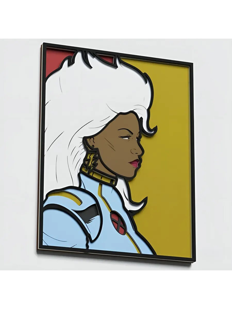 3D Картина по номерам из дерева Шторм, 23x30 см