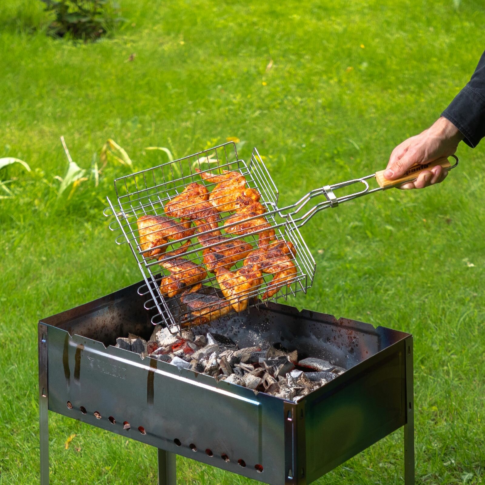 Мангал с ребрами жесткости 500 х 300 х 500 мм, Россия Camping Palisad, 69547