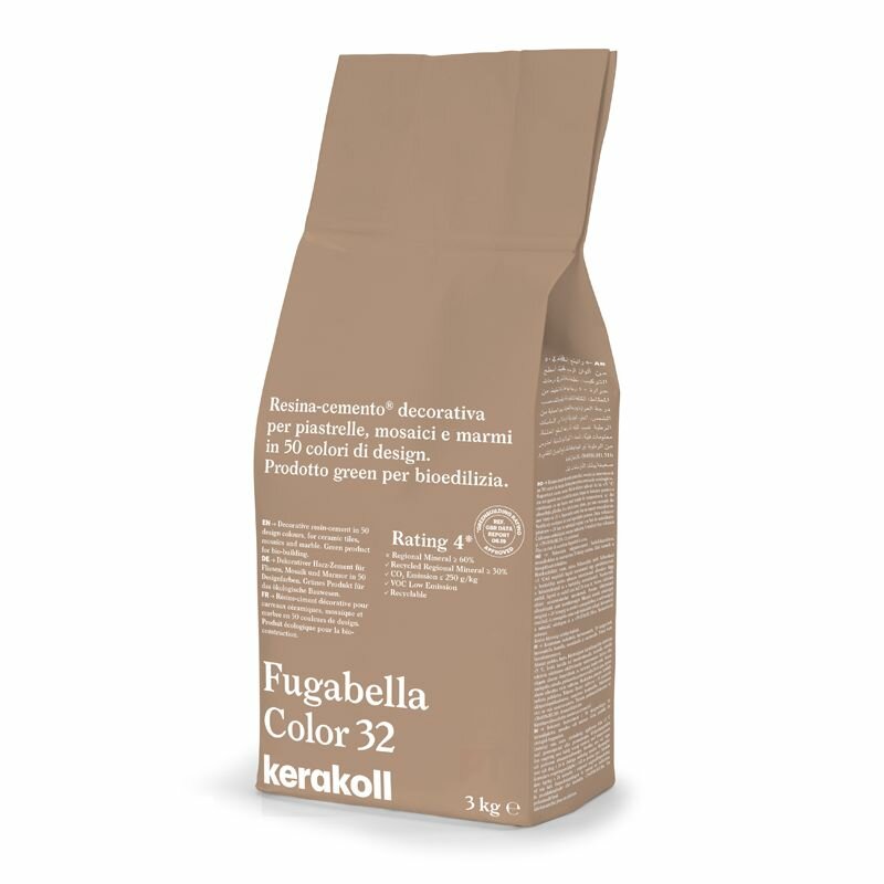 Затирка для плитки полимерцементная Kerakoll Fugabella Color (3кг) 32