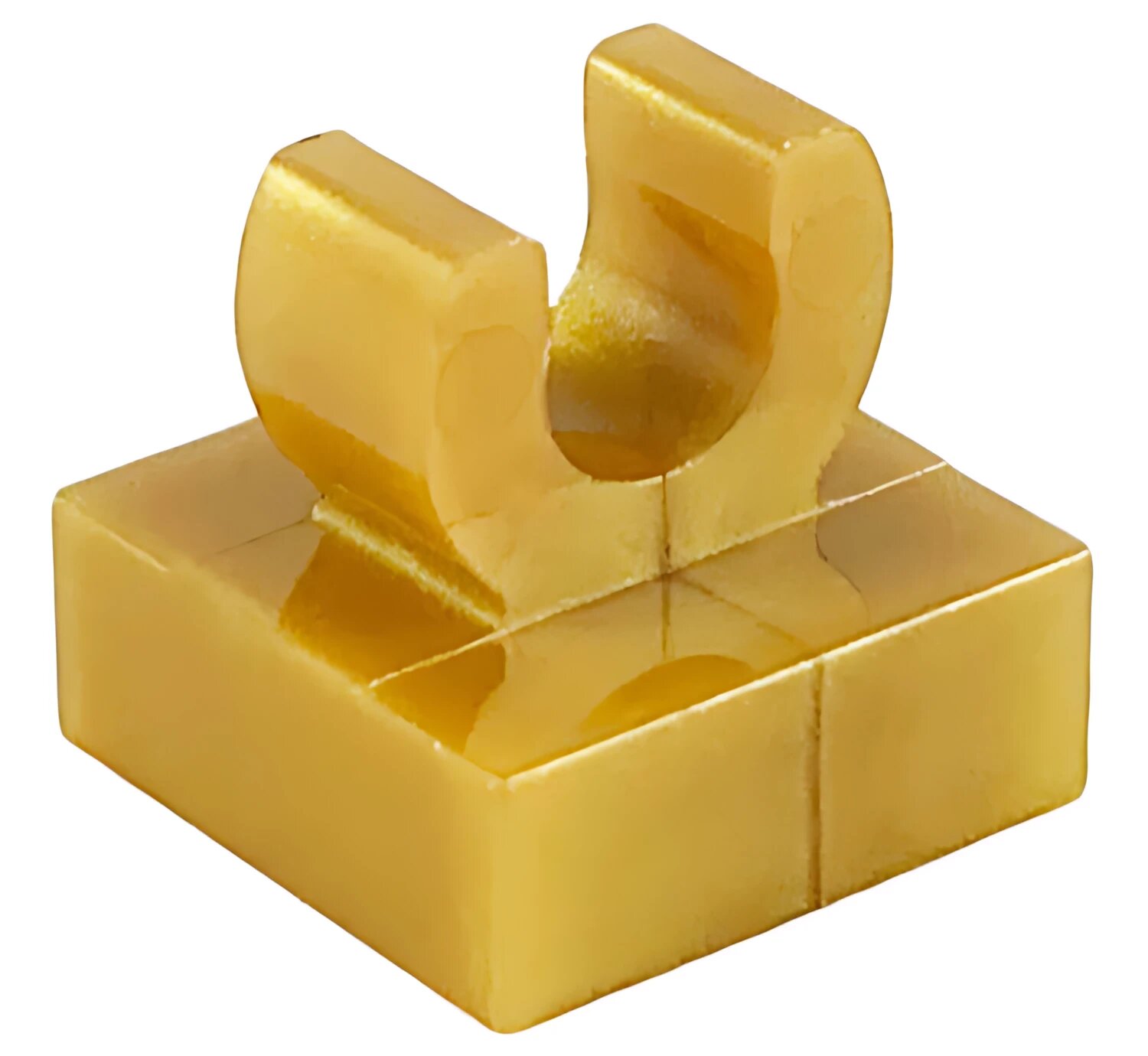 Деталь LEGO Lego Tile, Modified 1 x 1 with Open O Clip 15712 (44842) Pearl Gold U