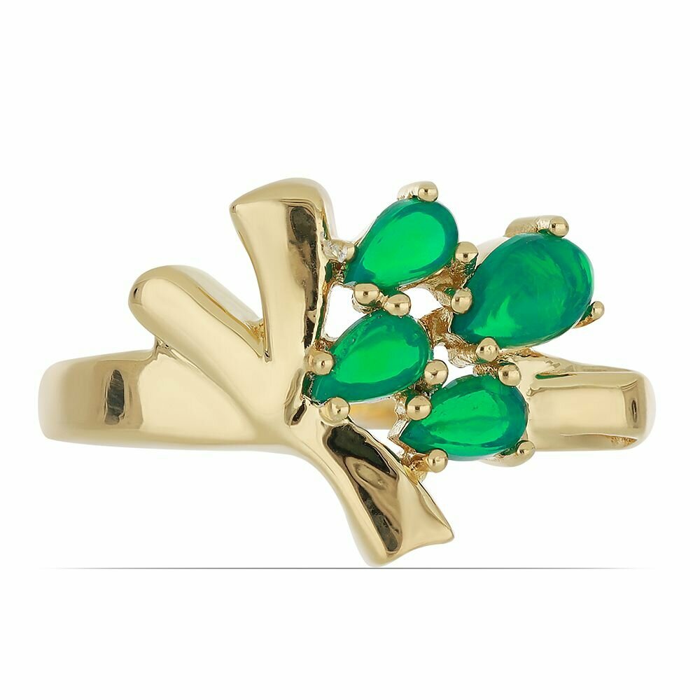 Кольцо, серебро, 925 проба, опал