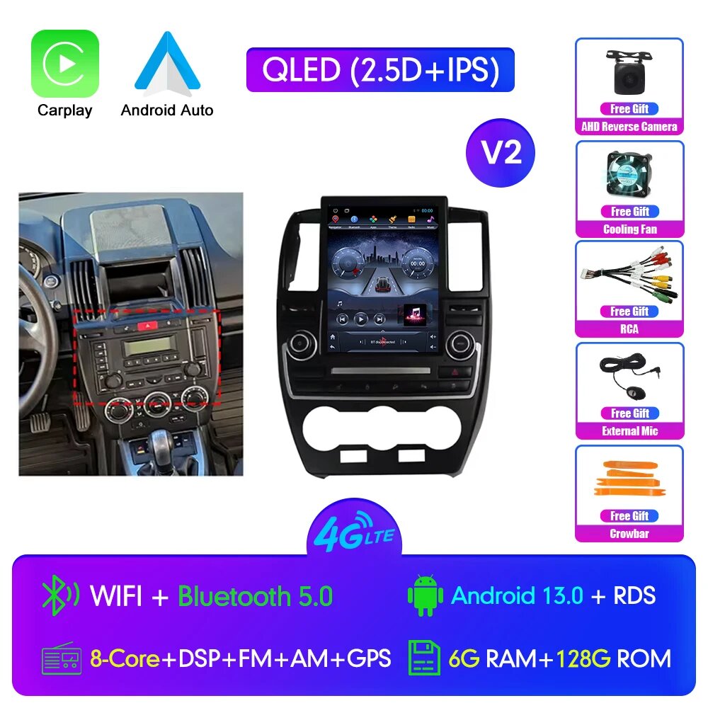 Tesla Style 9,7 "для Land Rover Freelander 2 2007-2015 Android автомобильный радиоприемник стерео автомобильный мультимедийный видеоплеер DVD GPS навигация