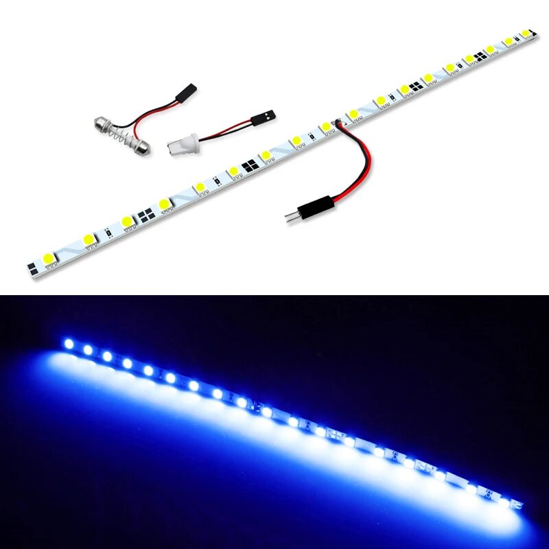 IJDM CANbus без Ошибок T10 W5W Светодиодная лента светильник совместима с Audi BMW Ford и т. Синий