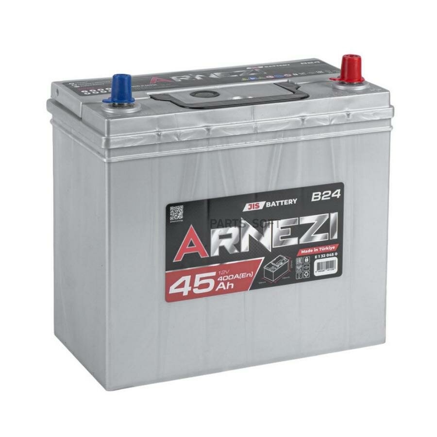 ARNEZI E1320450 Аккумулятор ARNEZI JIS SMF 45 А/ч обратный R+ 236x128x225 B24 EN 400 А