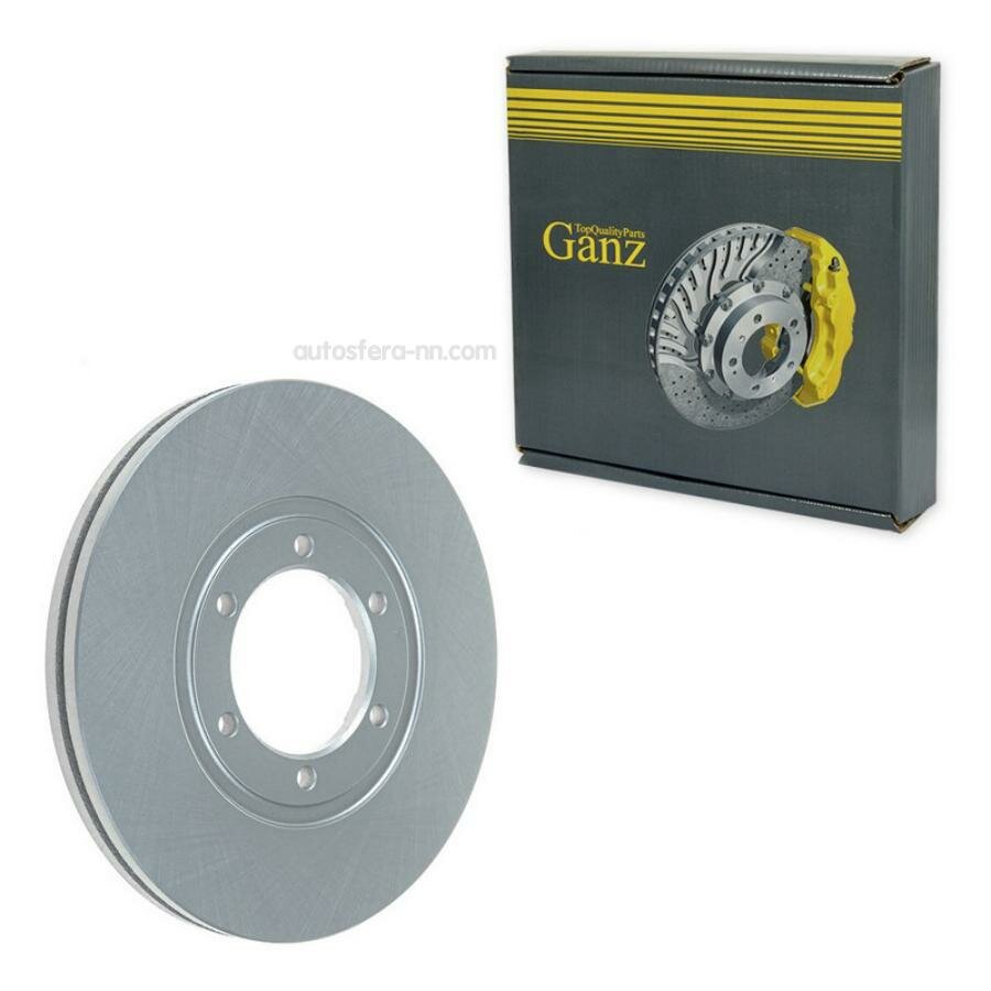 GANZ GIJ06279 Диск тормозной передний с покрытием KIA Bongo II 2003-> /Vent D=261mm GANZ GIJ06279