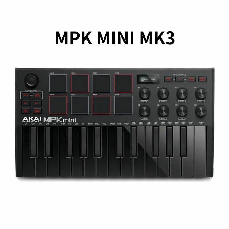 AKAI PRO MPK MINI MK3 миди клавиатура, 25 уменьшенных клавиш