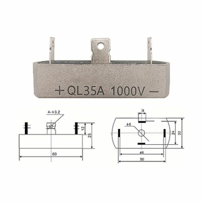 Диодный Мост QL35A-10 (35A-1000) (60x31mm)