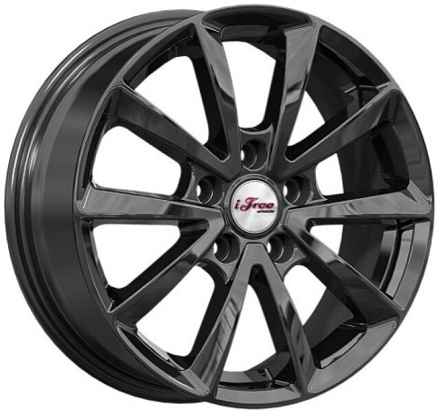 Диски легковые литые 6.5*16 5*114.3 et48 h66.1 iFree Скайрим BK(цвет)