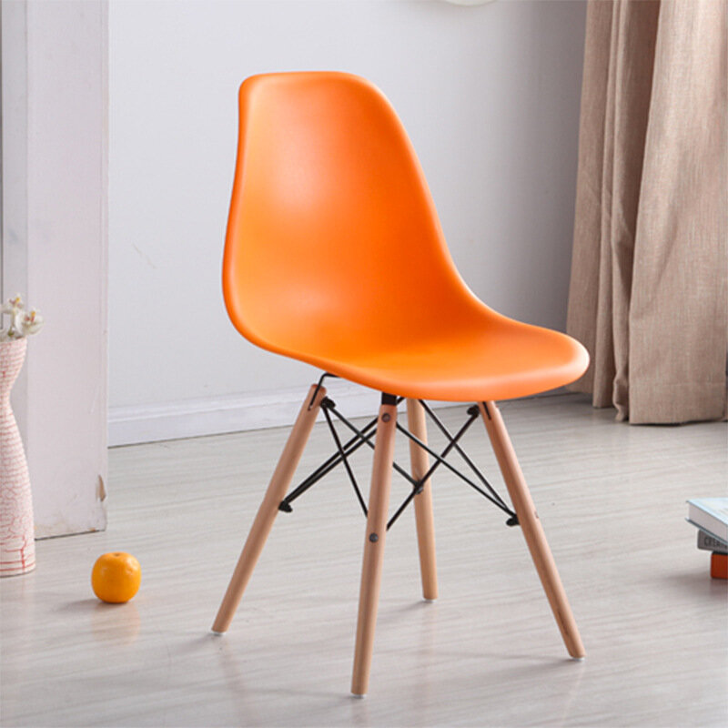 EAMES Стул для гостиной, столовой, выдержать 150 кг (1шт, Оранжевый )
