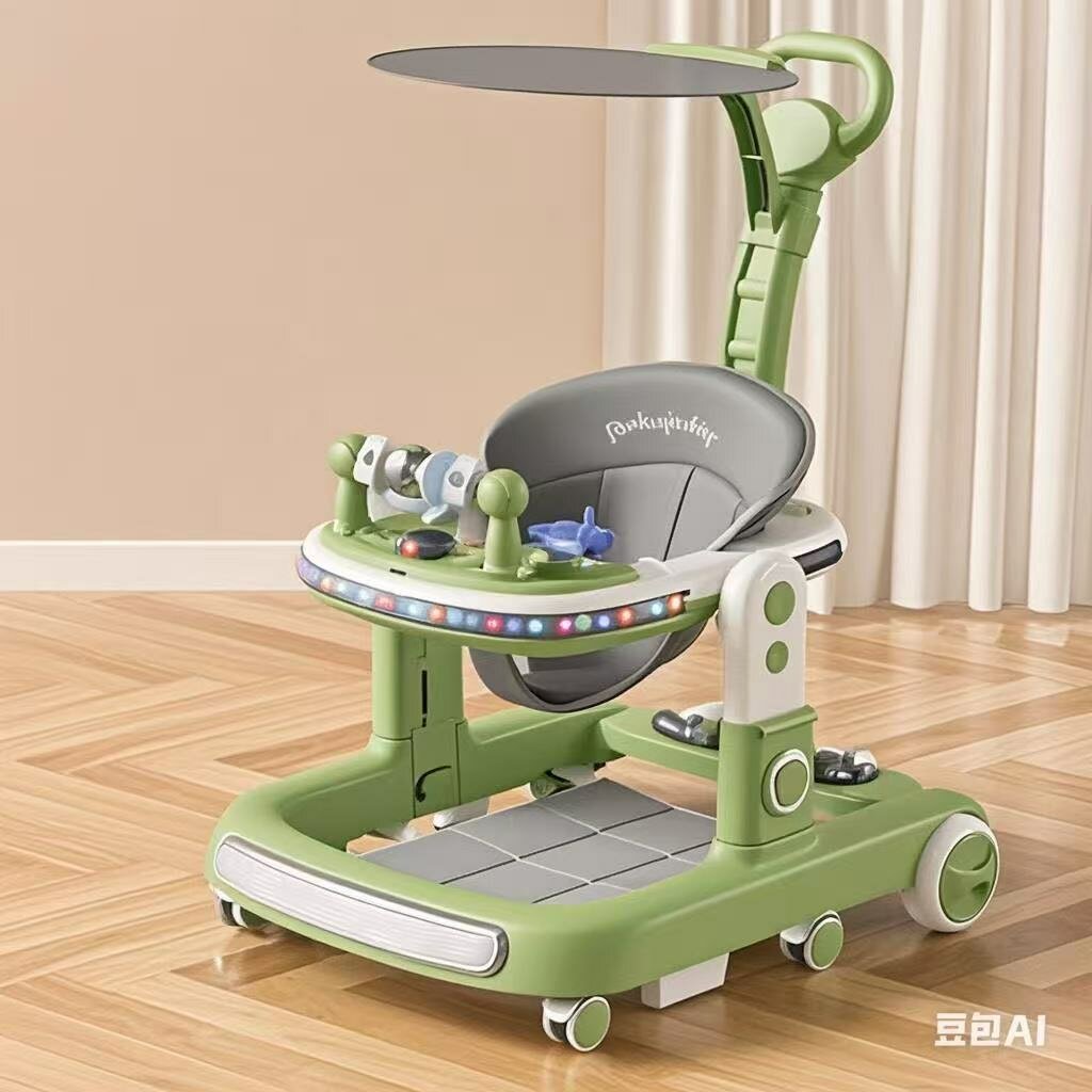 Ходунки ALIS "Игротека", детские, звуковая панель, ABS-пластик, зеленые, от года