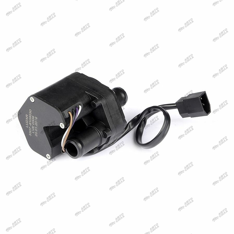 Кран отопителя электронный (бессальник.) для а/м ГАЗ 3302, 2217 ГАЗель (2 патрубка) LVE0306