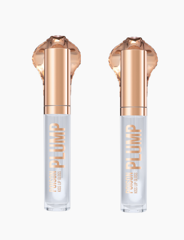 Блеск-плампер Stellary для губ Lip Plumping Gloss Poison Kiss, 4 мл, тон 01, Serpenti - 2 штуки