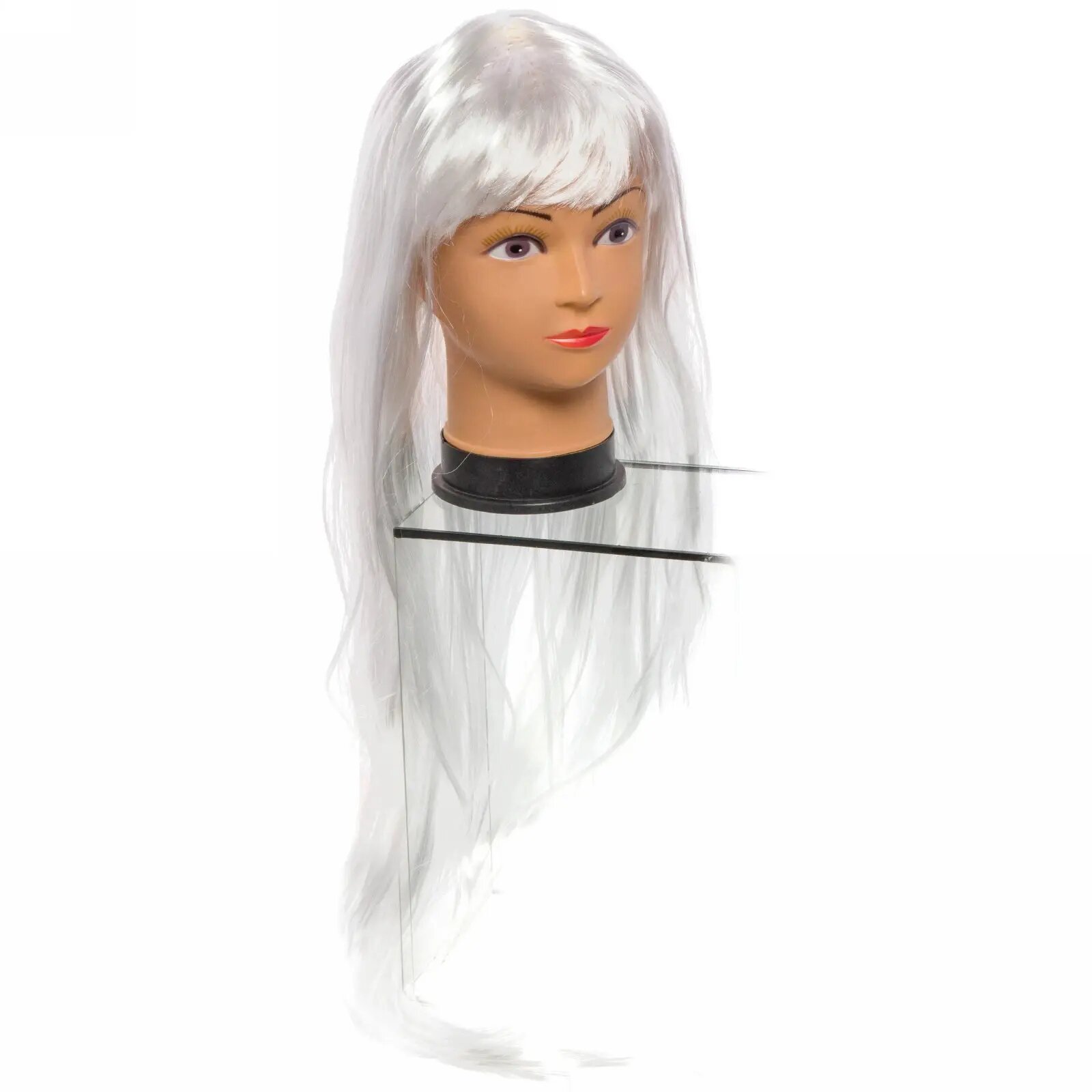 Парик карнавальный «Красотка», белый, длинные локоны 90 см, стильный образ