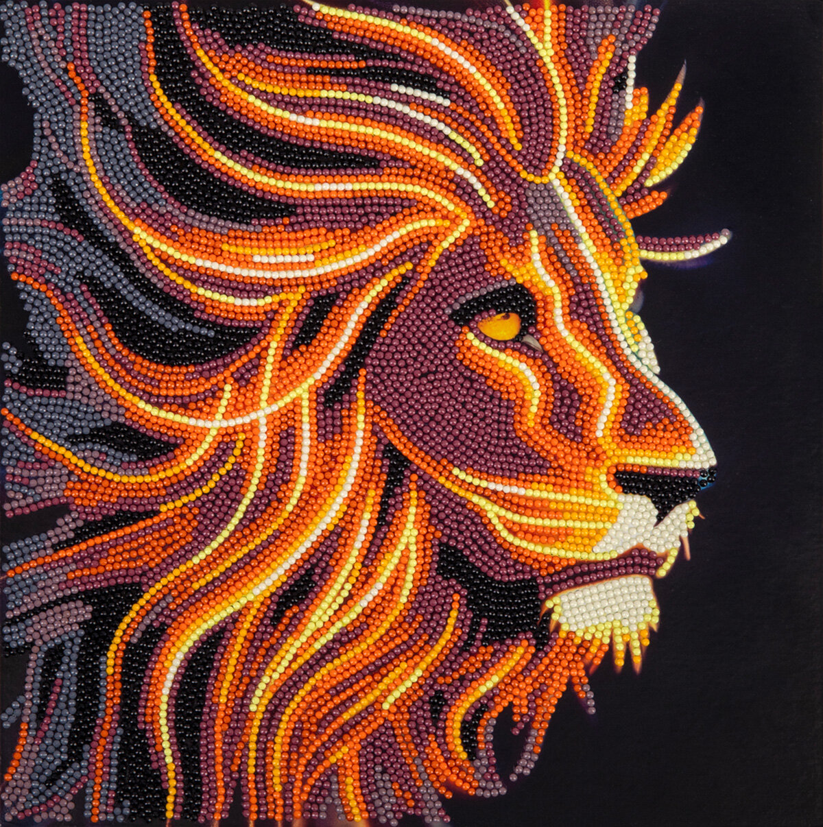 Фрея ALBP-263-WP22 кристальная алмазная мозаика постер Огненный лев 30 х 30 см для ценителей