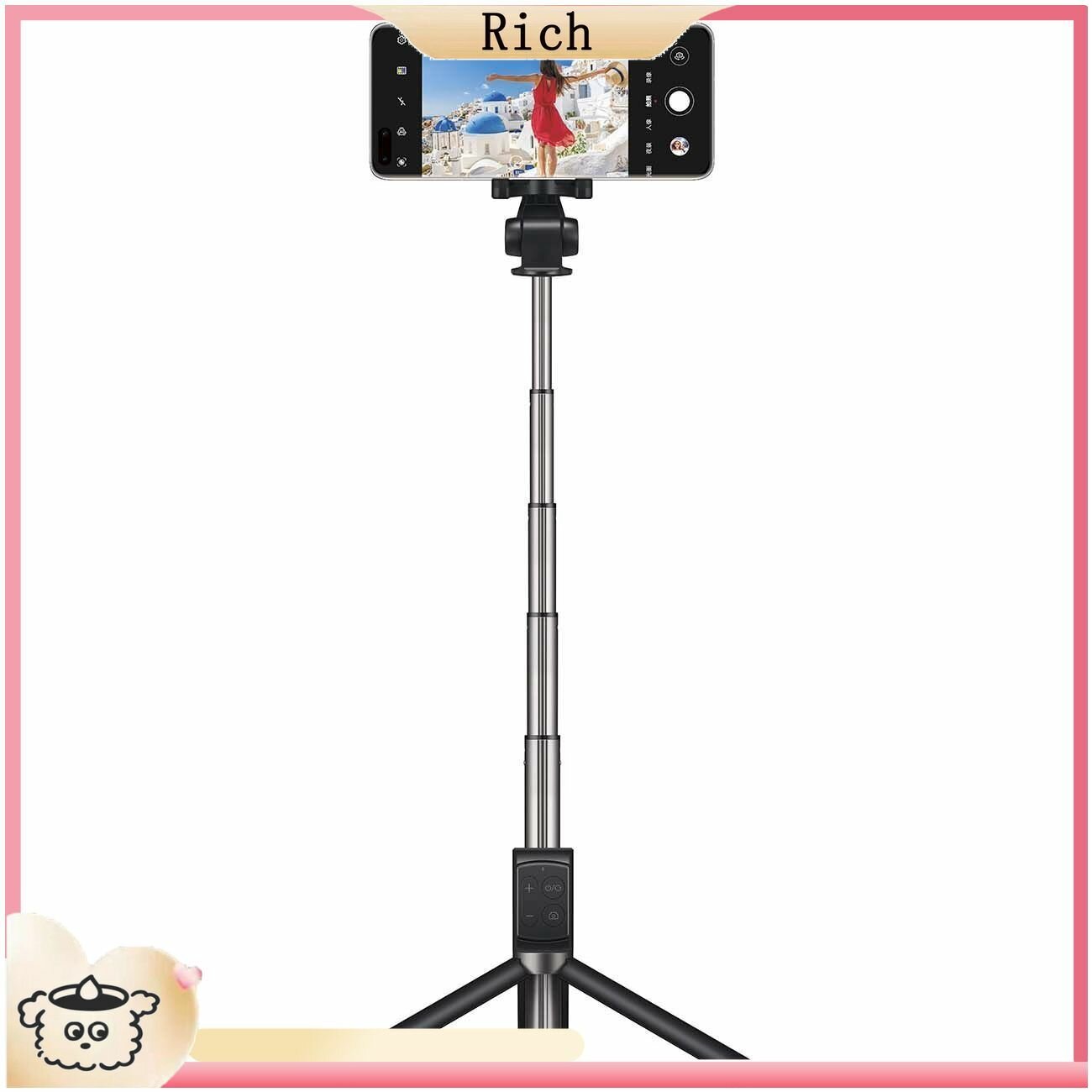 Селфи-палка zoom Huawei CF15Pro black для смартфонов-моноподов с защитой от встряхивания